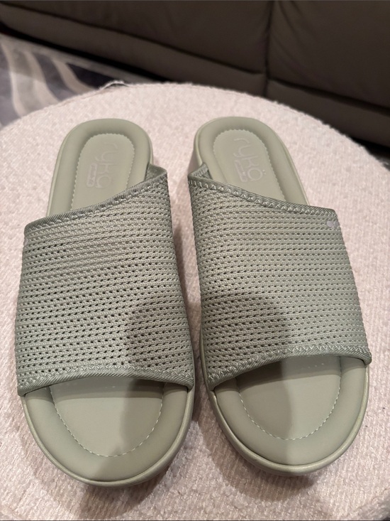 Ryka | Shoes | Ryka Womens Slide Sandals In Sage Green | Poshmark